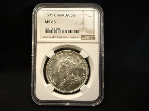 1935 canada silver dollar- MS 63 | eBay