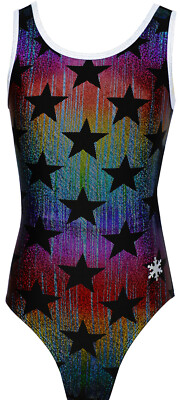 NEW! Starbright Girls Gymnastics Tank Leotard by Snowflake Designs | eBay