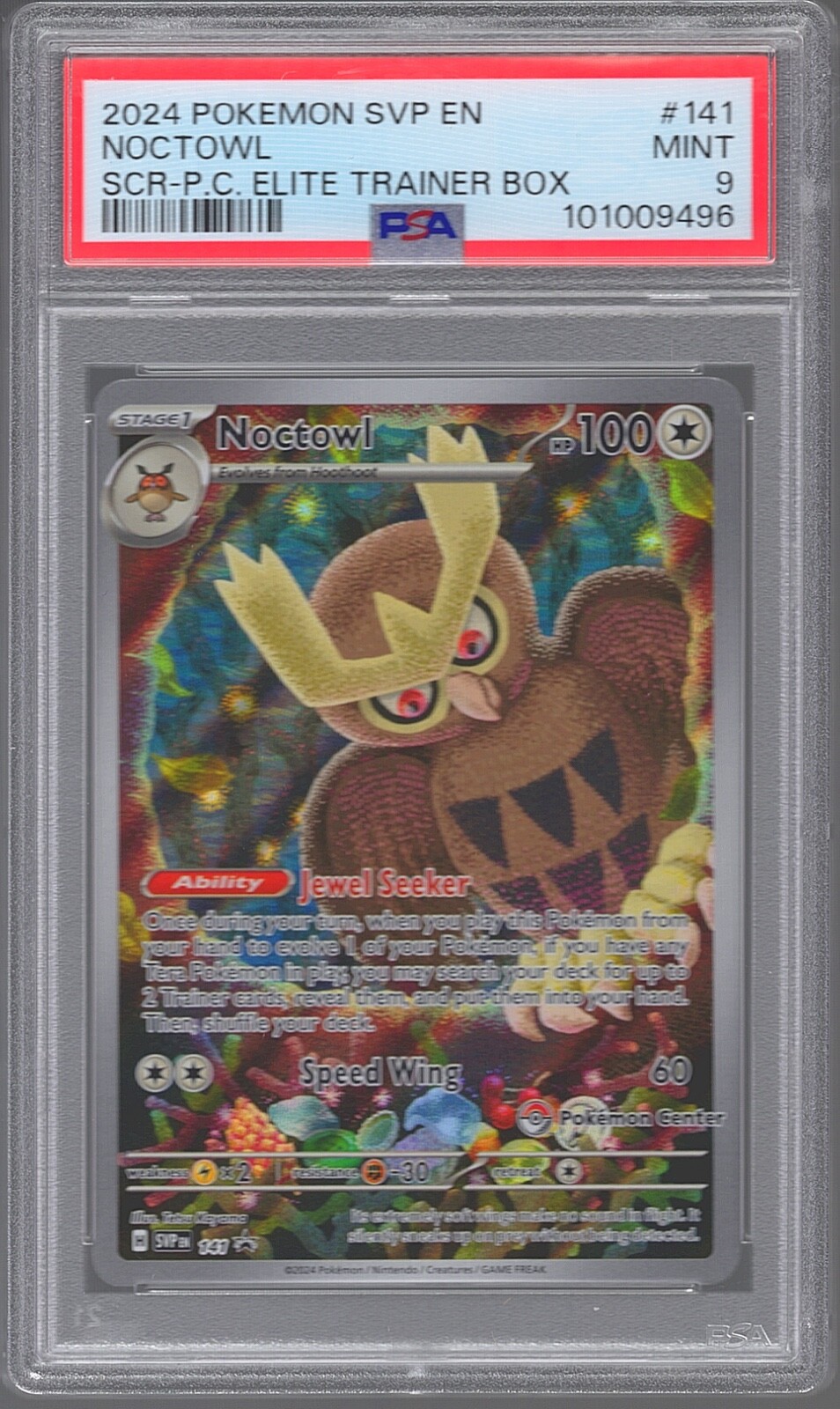 Noctowl - 141 (Pokemon Center Exclusive) 141 Sv: Scarlet & Violet Promo ...