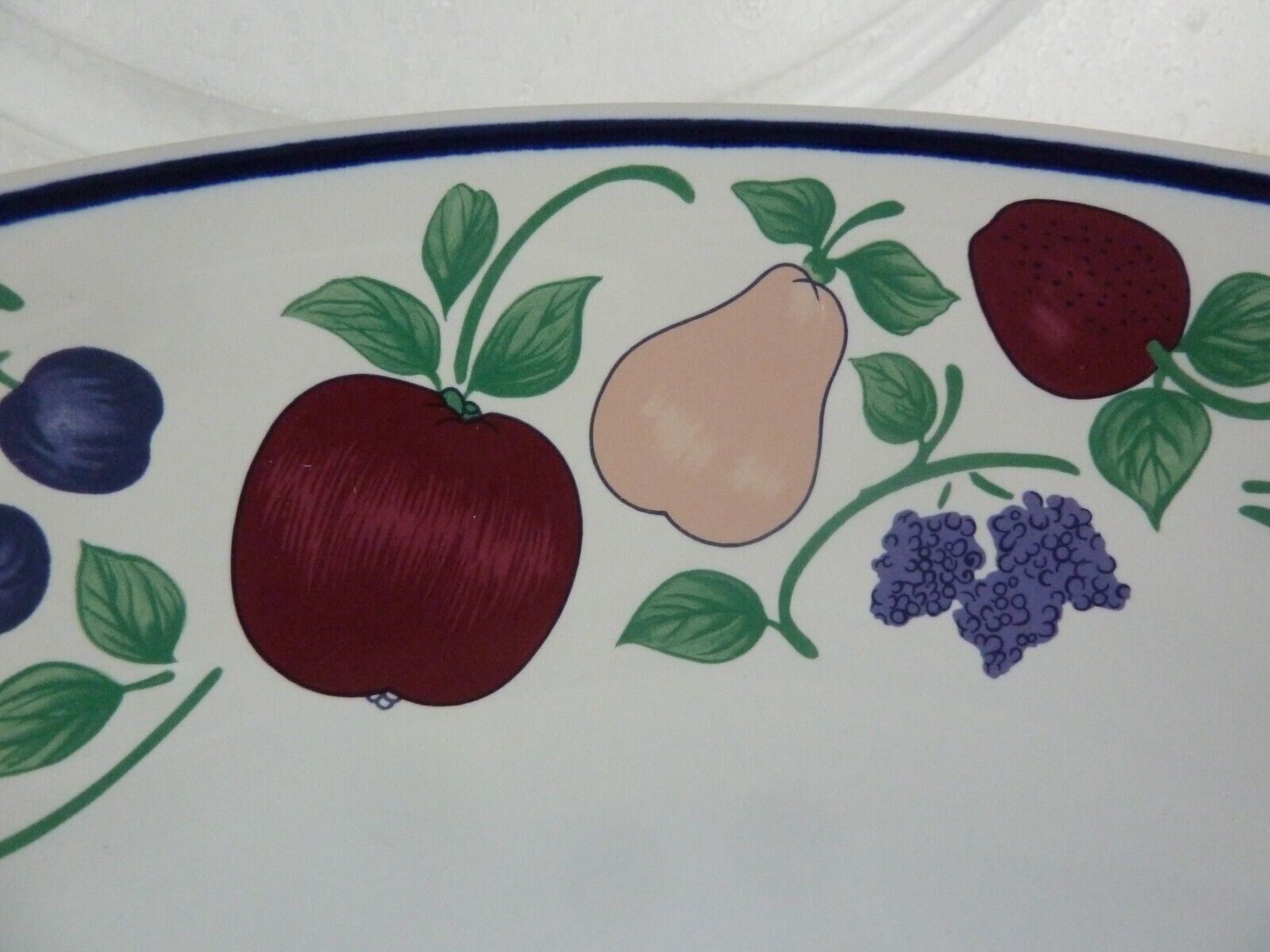 Princess House Orchard Medley Large 12" Pasta Bowl Vegetable Server ...