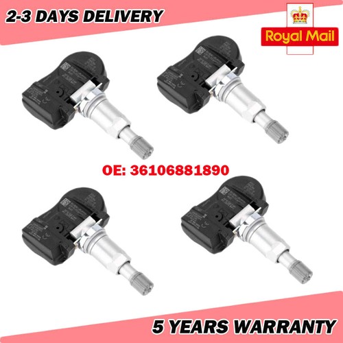 4X Tyre Pressure Sensors TPMS For BMW F20 F22 F30 F32 X1 F48 X2 F49 X5 ...