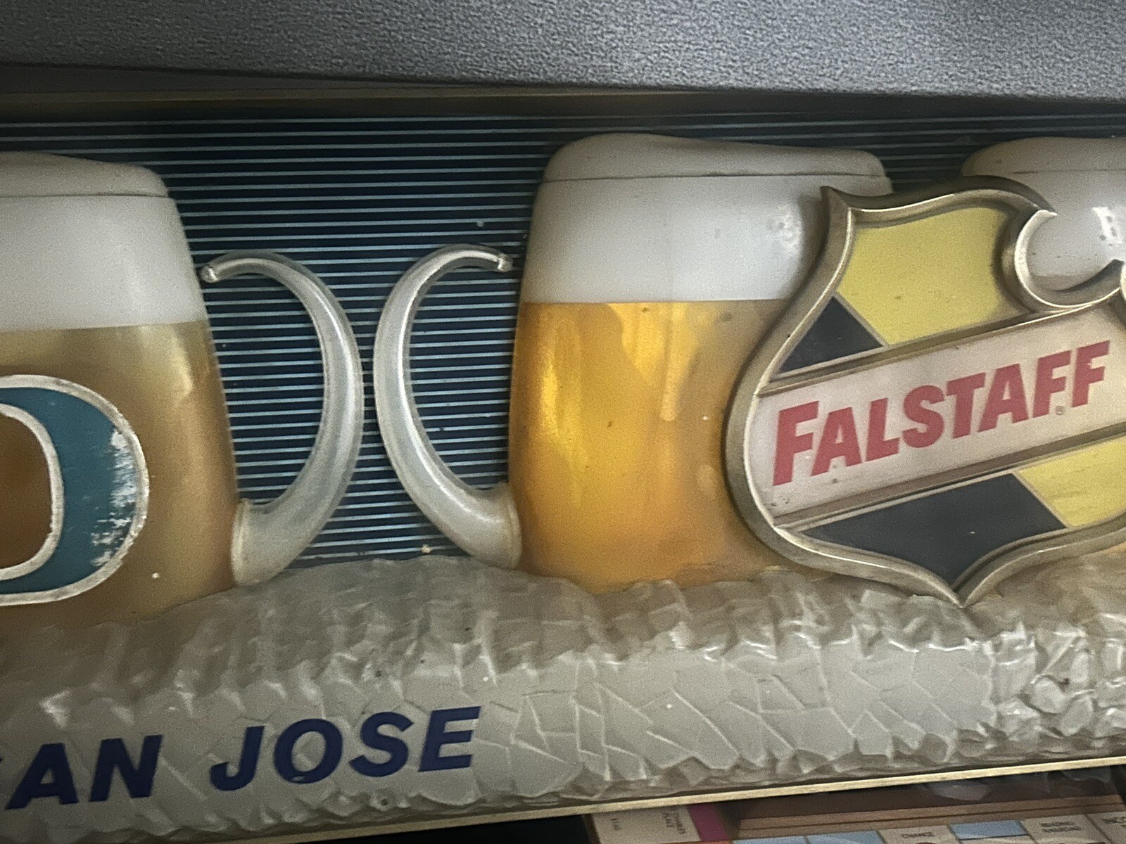 FALSTAFF Beer Light Sign Breweriana Vintage 1960's RARE HUGE 69" LONG ...