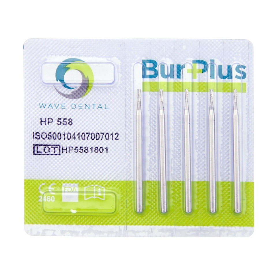 Wave Dental Carbide Bur 557 555 558 560 562 HP Long Straight Fissure ...