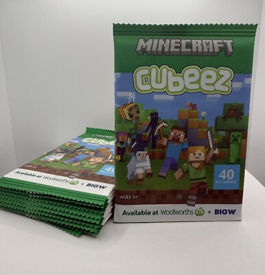 Woolworths Minecraft Cubeez 20 x Unopened Packs | eBay Australia