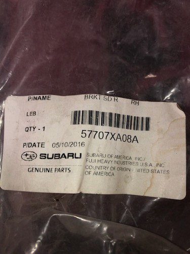 2006-07 Subaru B9 Tribeca Right rear side bumper bracket OEM PART ...