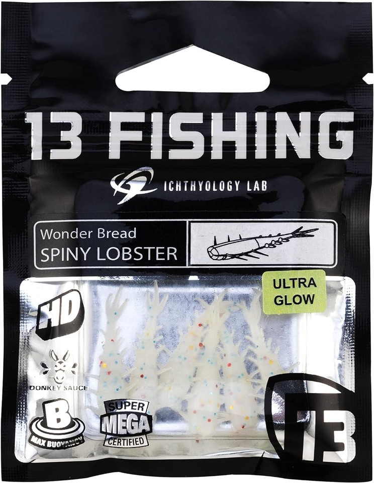 13 Fishing Spiny Lobster - Wonderbread - Ice Fishing Soft Plastics Pack ...