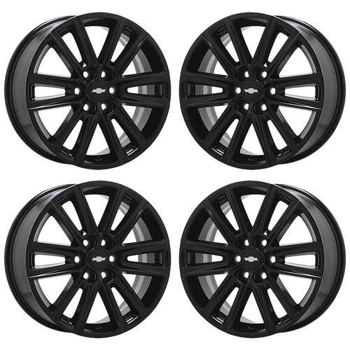 18" Chevrolet Traverse Black wheels rims OEM set 4 14066 EXCHANGE | eBay