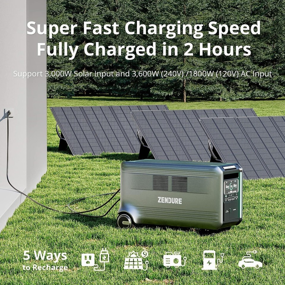 Zendure Portable Power Station SuperBase V 6.4KWh Expandable Home Battery | eBay