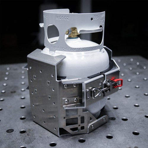 5 LB Propane Tank Mount for Jeep, 4runner, Tacoma, Overlanding, and ...