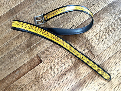 RARE Moschino Tape Measure Ruler Belt - 54 IT/EU (Belt Size 38 US) | eBay