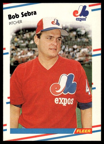 1988 Fleer Baseball Card Bob Sebra Montreal Expos #195 | eBay