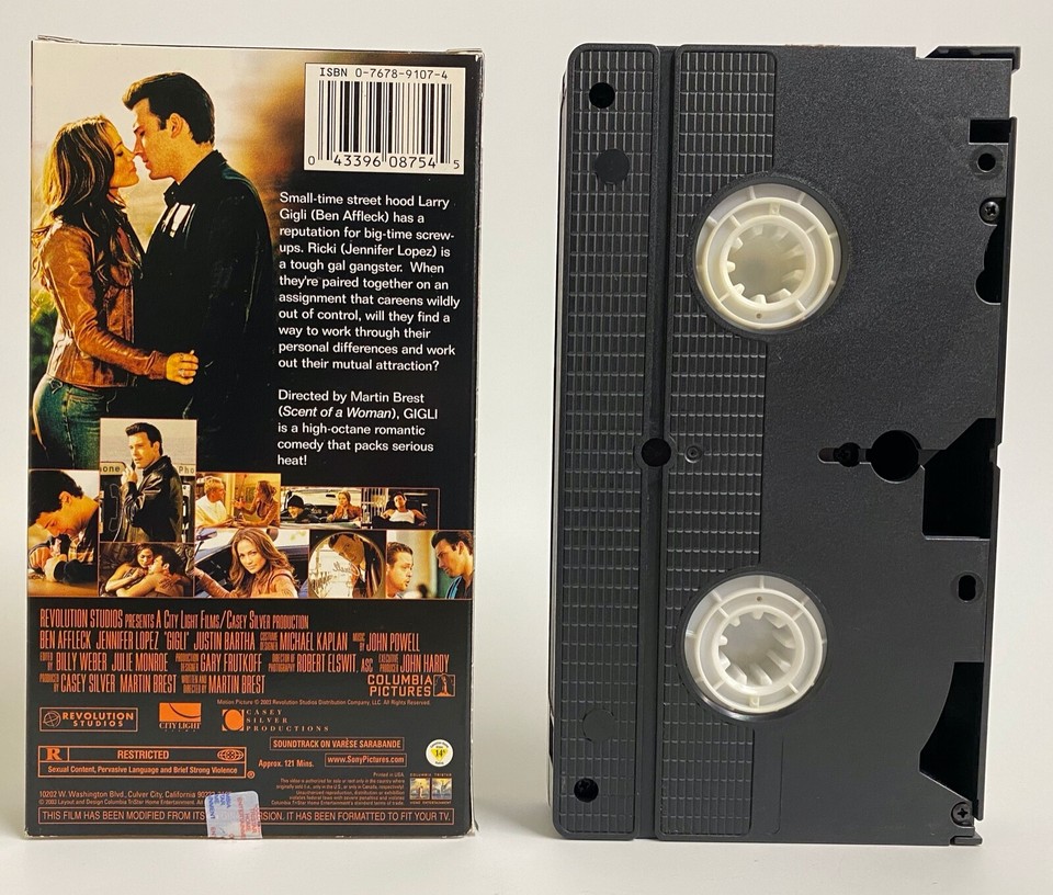 GIGLI VHS - TESTED & WORKS - FREE SHIPPING - 2003 - BEN AFFLECK ...