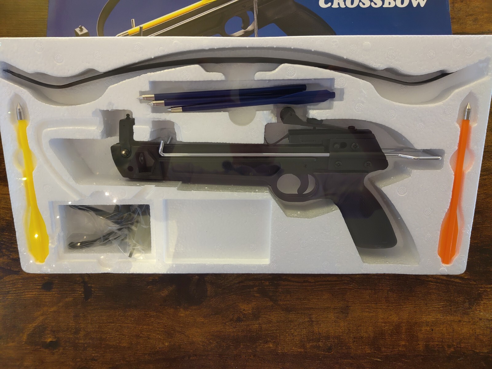 Crossbow MK-45-1 Mini Pistol Hand Held Cross Bow with 5 Arrows - Black ...