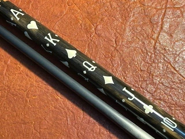 TNT Custom Pool Cue 1 of 1 With Carbon Fiber Shaft. Tulipwood/Ebony ...