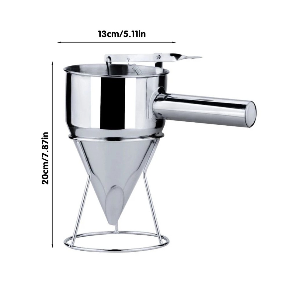 Pancake Batter Dispenser Easy-to-clean Syrup Dispenser Funnel for ...