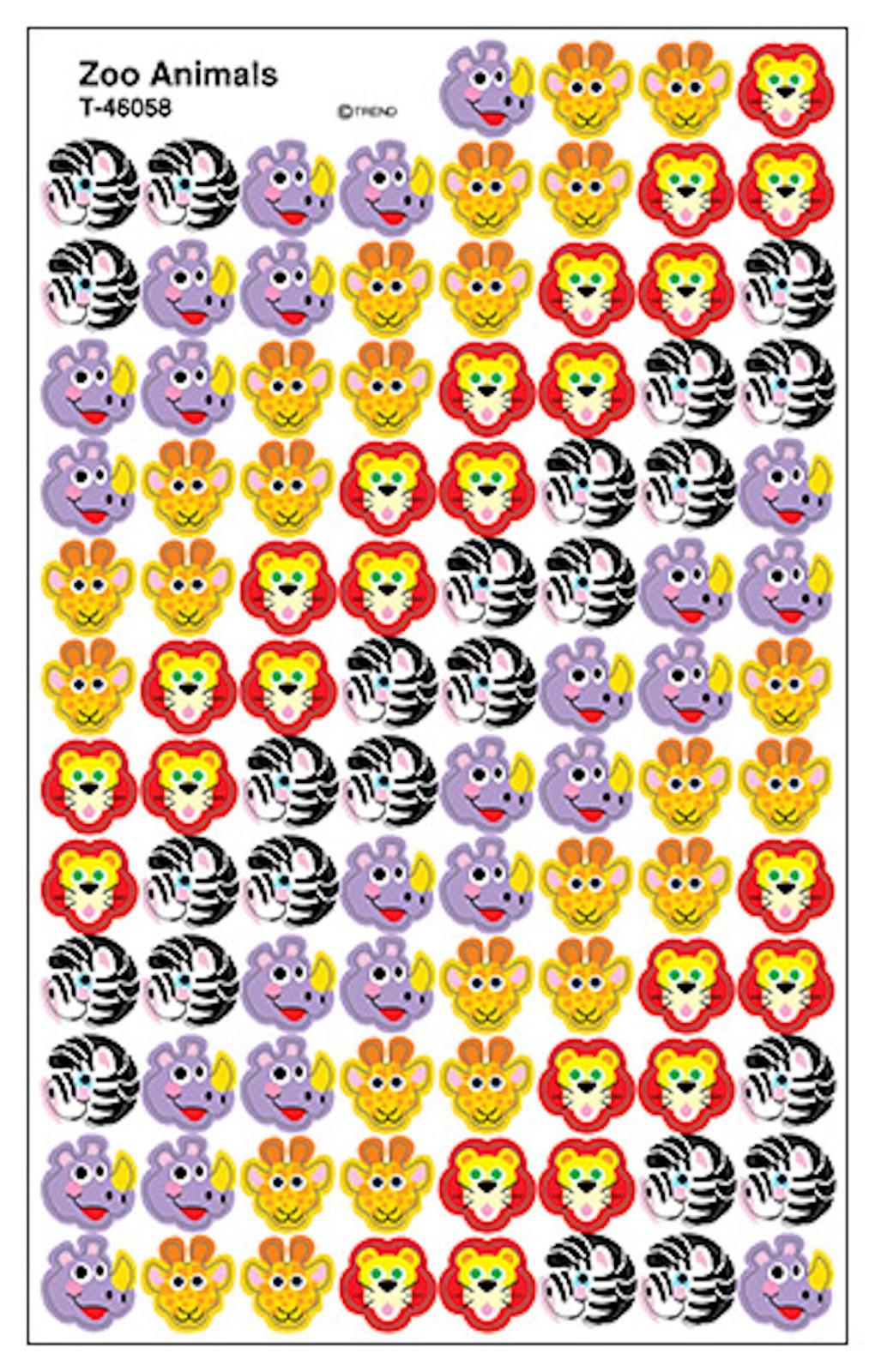 800 Zoo Animals School Teacher Reward Stickers - Ideal For Incentive ...