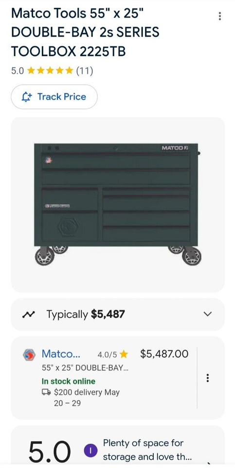 MATCO 2s TOOLBOX W/POWER DRAWER | eBay