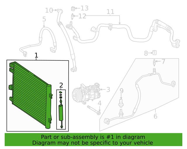 Mercedes Benz Genuine A 220 A 35 AMG 2019-2022 Condenser Assembly OE ...
