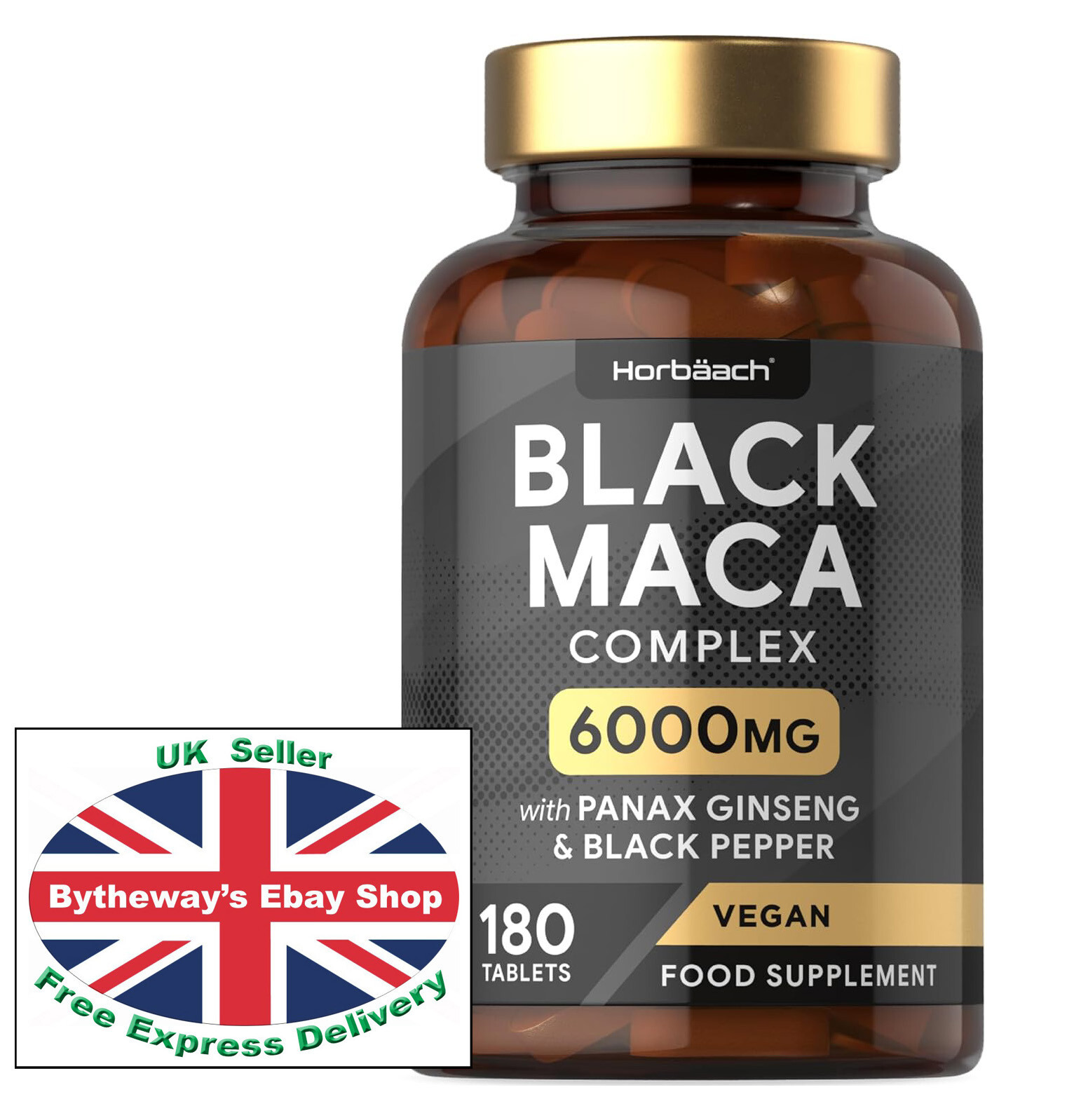 MACA ROOT CAPSULES 6000mg High Strength Black Maca Complex *BRAND NEW ...