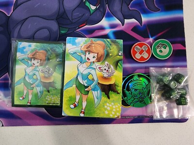 Pokemon Professor Juniper Sleeves, Deck Box, sleeves, coin,dice, damage ...