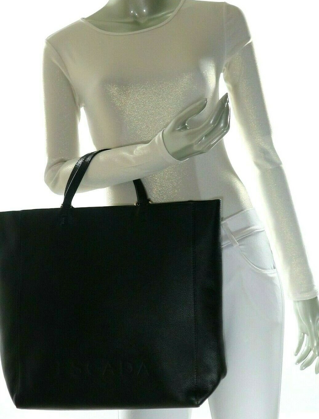 Escada Leather Tote Bag Handbag + Flat Wallet in Black NWT$848.00 | eBay