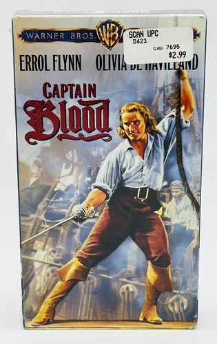 🔥Captain Blood (VHS,1935,2001,Warner Classics) NEW SEALED Errol Flynn L ...