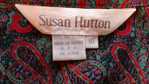 Susan Hutton blouse size 10 paisley print | eBay