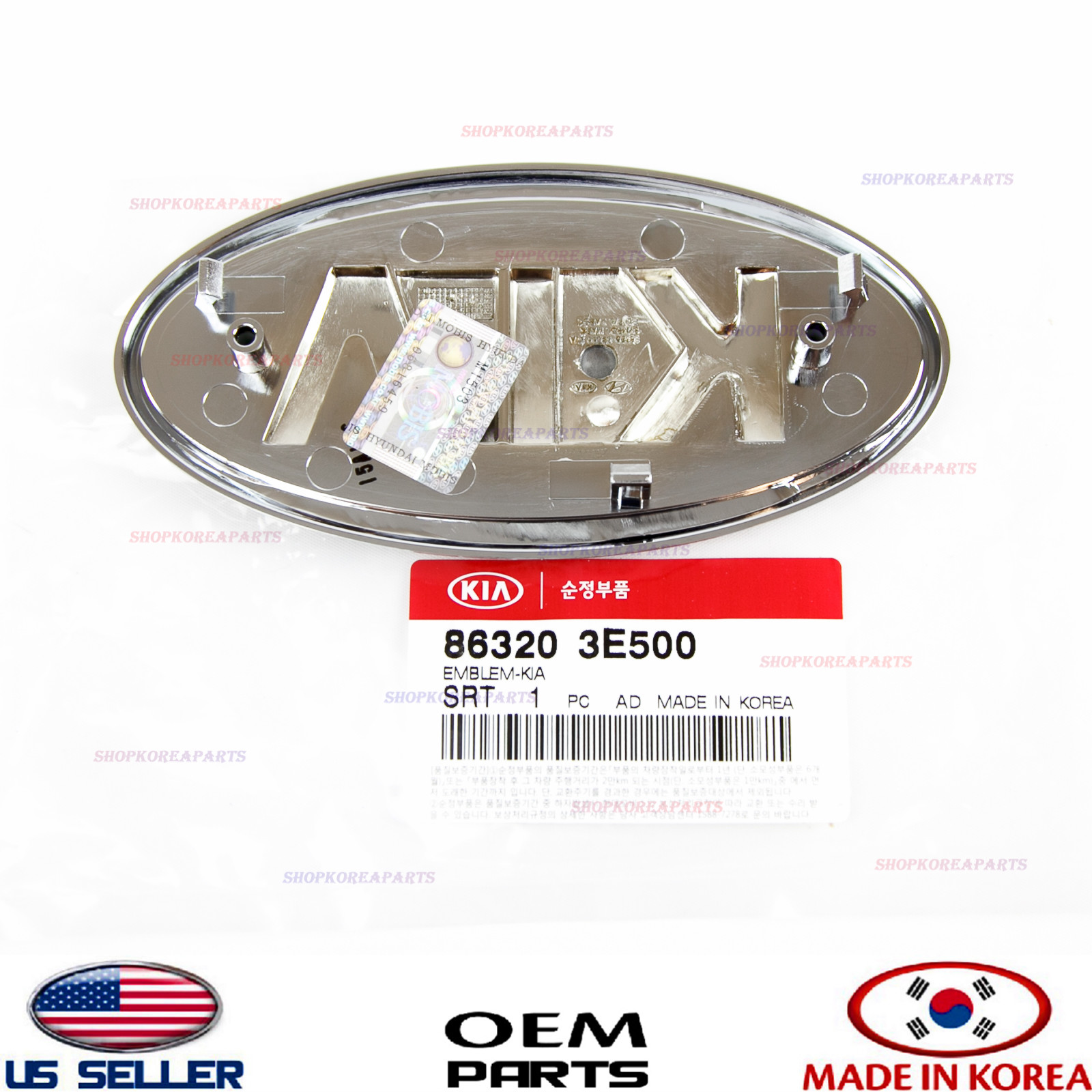 Genuine Front Grille Emblem -KIA- OEM Optima 2009-2010 / Rondo Sorento ...