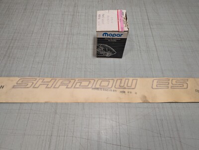 Genuine Dodge Shadow ES Door Decal ED48LY2 NEW OEM Mopar Metallic Gold ...