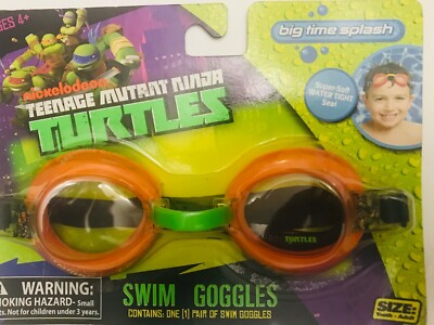 TEENAGE MUTANT NINJA TURTLES SWIM GOGGLES / 4+ YEARS OLD | eBay