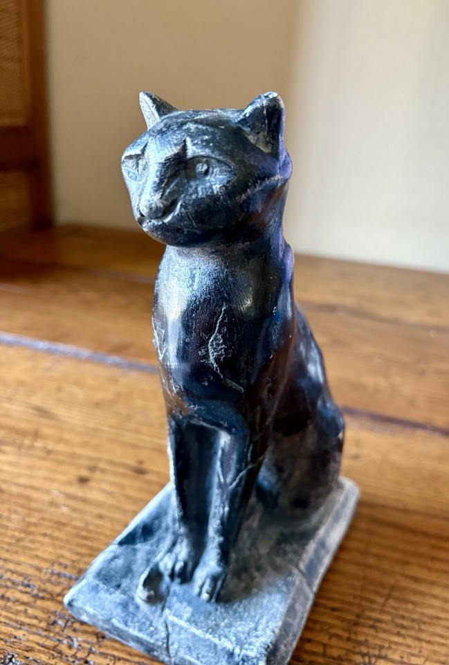 VINTAGE ORIGINAL REPRO ATTILA TIVADAR Sculpture Figurine Statue Black ...