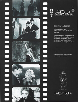 Delta Federico Fellini Fountain Pen Print Ad, Delta Federico Fellini ...