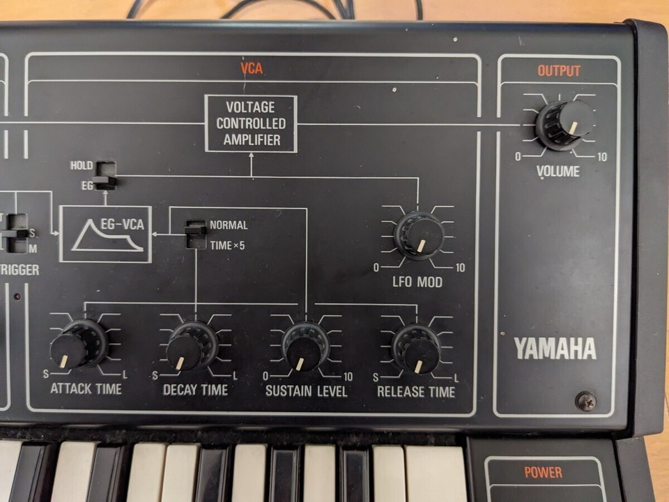 YAMAHA CS-10 37-Key Monophonic Analog Keyboard Synthesizer Black | eBay