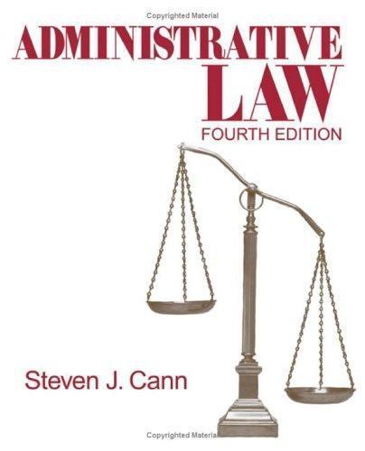 Administrative Law by Steven J. Cann (2005, Hardcover) for sale online ...