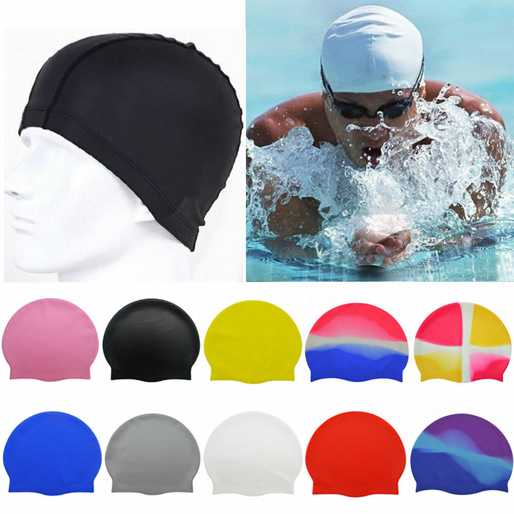 Swimming Cap large For Kids Silicone Fun