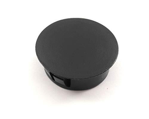 1" Hole Nylon Locking Panel Plugs Black/White Dome Cover 1 3/16" Top ...
