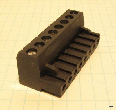 LOT OF 6 RIA CONNECT 8 P0S,. 5mm SPACING, PLUGGABLE TERM. BLOCK ...