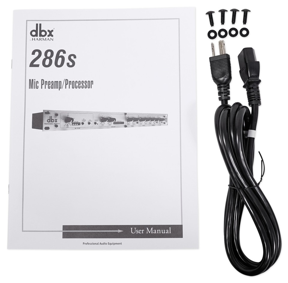 DBX 286S Mic Pre-Amp Processor 286 S Microphone/Instrument Preamp ...