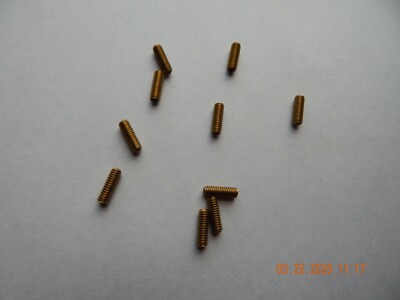 BRASS SOCKET SET SCREWS 8/32 x 1/2" CUP POINT. 10 PCS, NEW | eBay