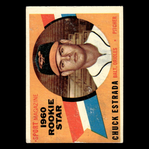 Chuck Estrada Rookie #126 1960 Topps Baltimore Orioles Baseball Card ...