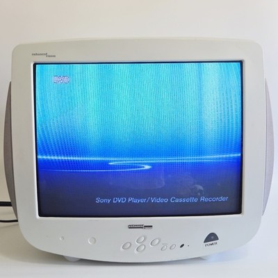 CRT TV 20" Composite & S-Video Gaming Enhanced Vision Merlin Magnifier ...