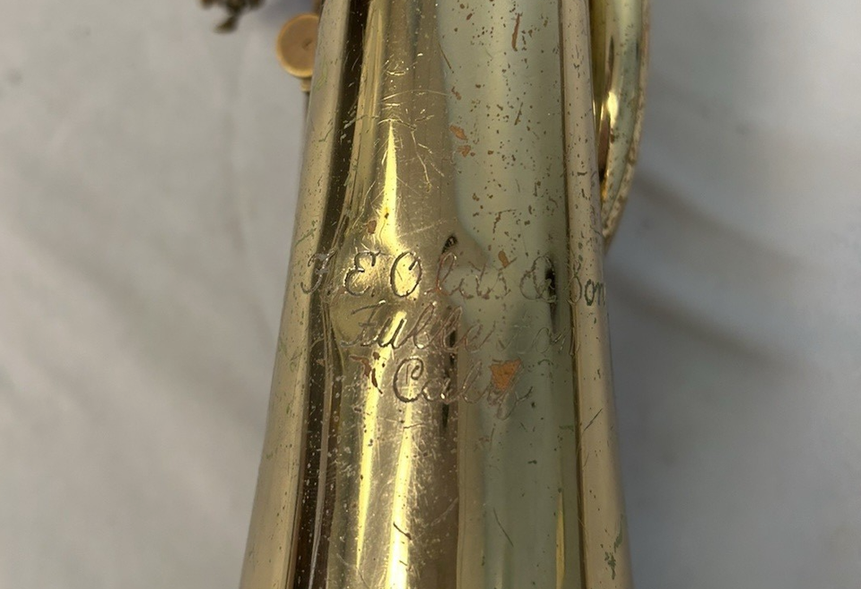 VINTAGE F.E. OLDS & SON FULLERTON, CALIF. U.S.A. MARCHING MELLOPHONE ...