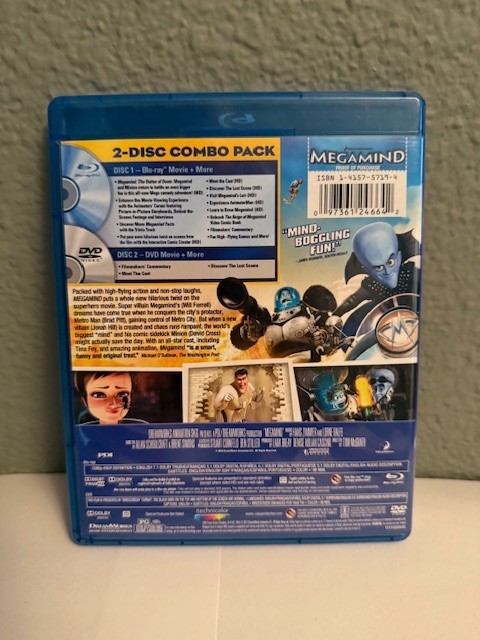 Megamind (Blu-ray & DVD, 2011, 2-Disc Set) w/Special Features! ***Like ...