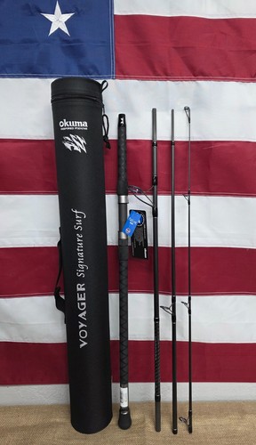 Okuma Voyager Signature Surf Travel Rod 10'0" 4pc w/ Hard Tube Case VSS ...