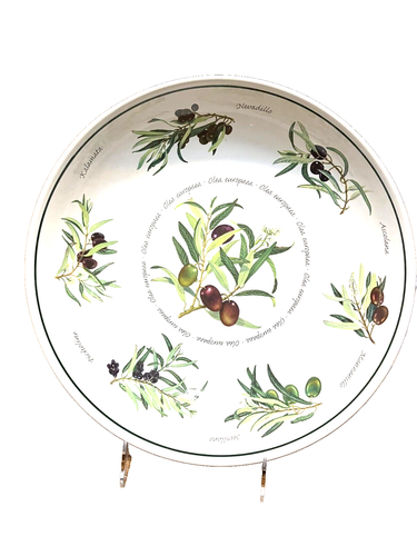 13" Williams Sonoma Olea Europaea Ceramic Pasta Bowl OliveS PUTTANESCA ...