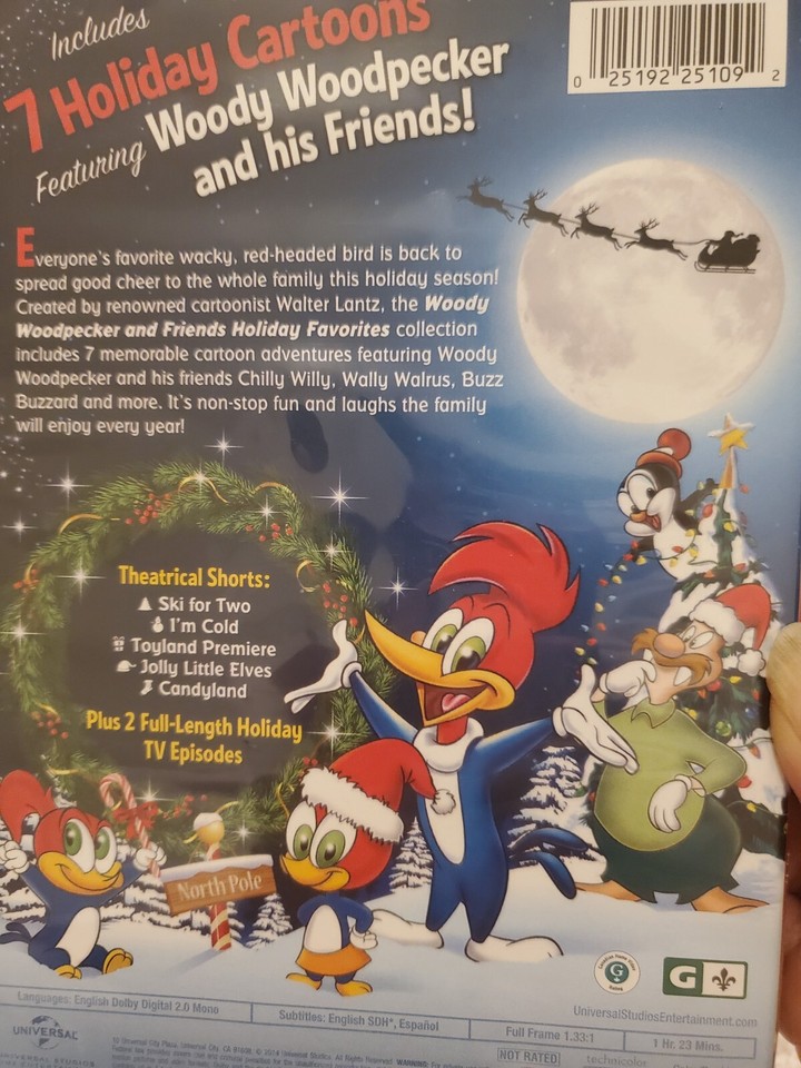 Woody Woodpecker and Friends Holiday Favorites - DVD By Walter Lantz ...