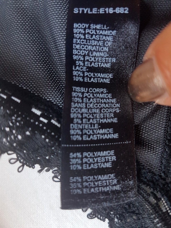 Elle Macpherson Shadow Bra 10B / 32B / EU 70B + Panties Size S New | eBay