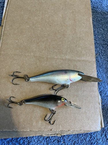 2 Rapala Shad Rap Lures SR-9 Shad & SR-5 In Silver | eBay