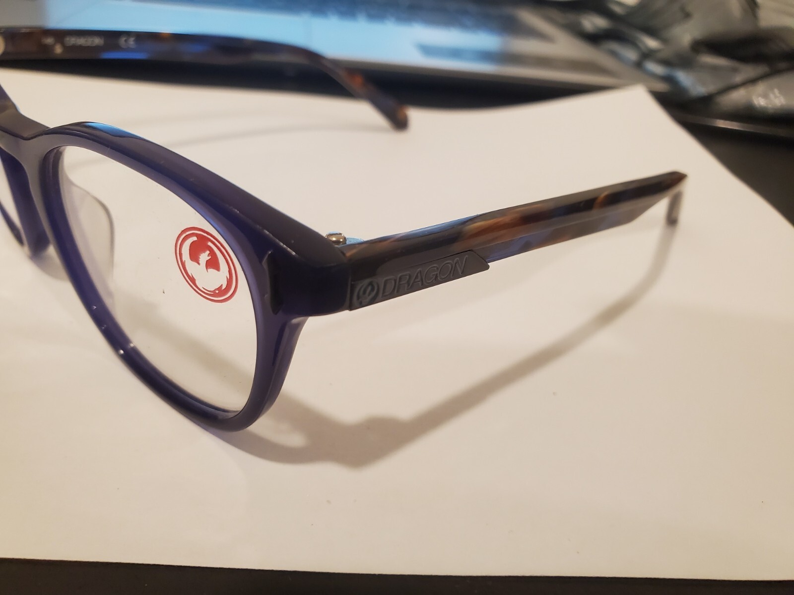 Authentic+DRAGON+Frames+Sammie+DR131+400+Shiny+Crystal+Navy+48-19-145 ...