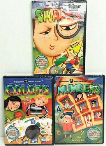 The Learning Treehouse Series Colors, Numbers, Shapes, Pre-School 3 ...